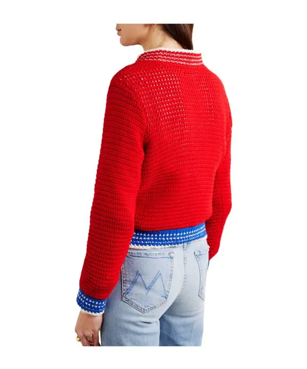 MOTHER Open-knit Cotton Sweater
