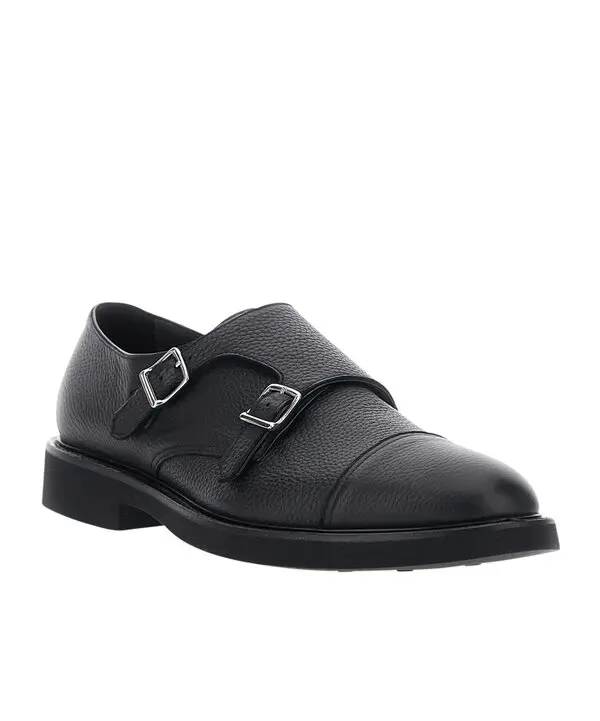 DOUCAL'S Double-buckle Loafers