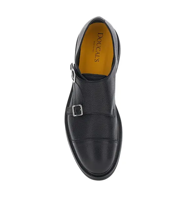 DOUCAL'S Double-buckle Loafers