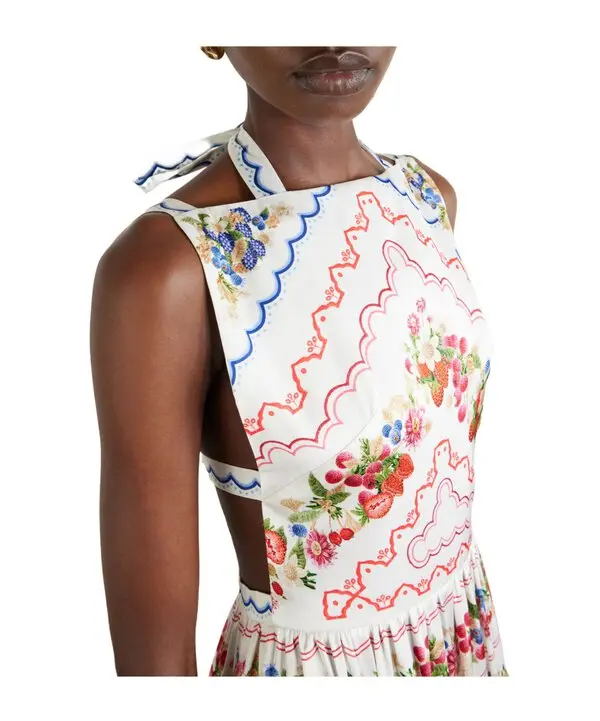 MARY KATRANTZOU Floral-print Woven Maxi Dress