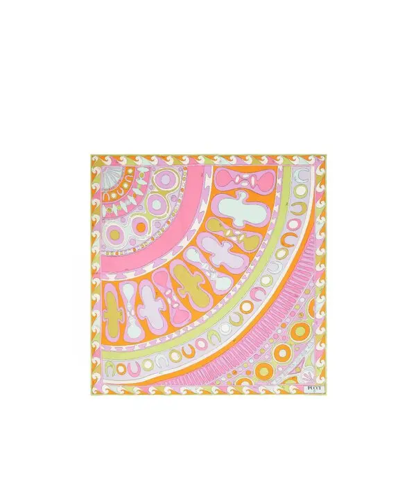 Emilio Pucci Printed Silk-twill Scarf - Pink