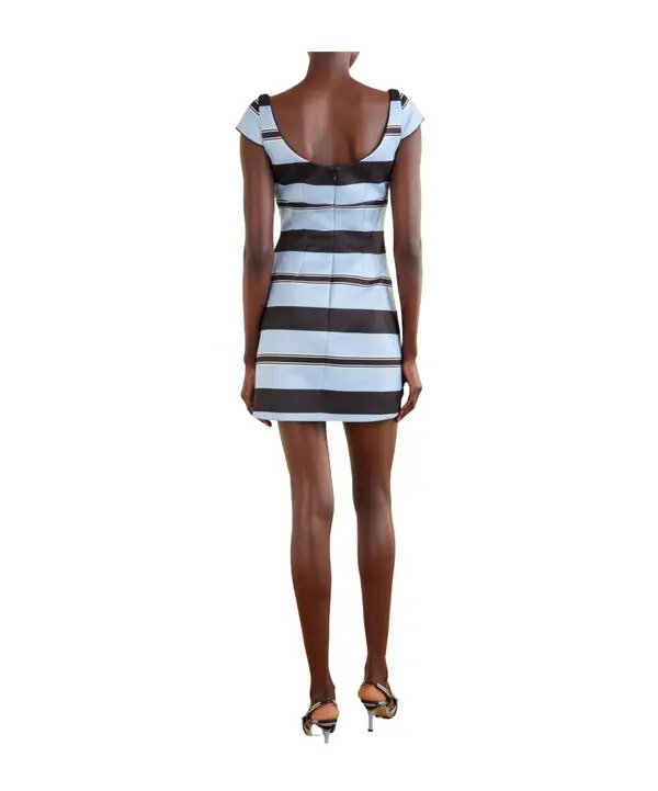 EMILIA WICKSTEAD Eloise Striped Taffeta-faille Mini Dress