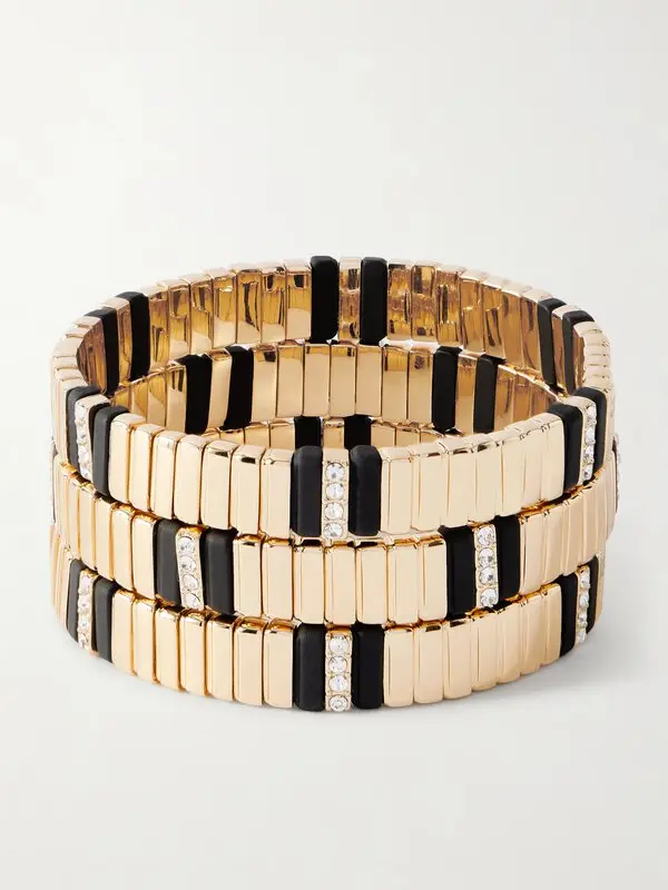 Assouline Blackgold Colorblock Multilayer Bracelet