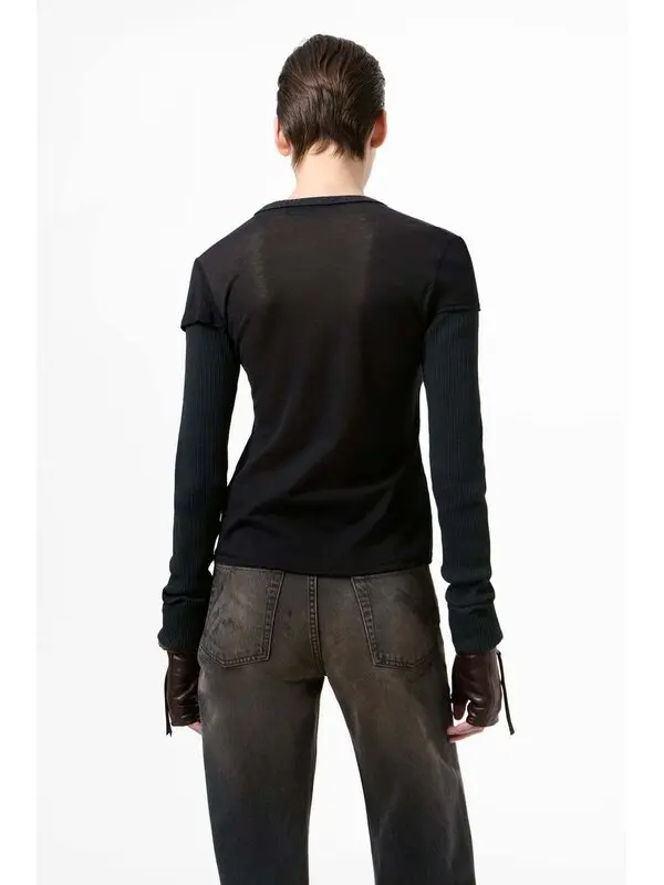 Our Legacy Layered Cotton-blend Cardigan