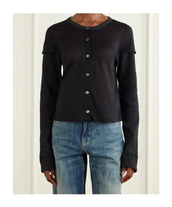 Our Legacy Layered Cotton-blend Cardigan