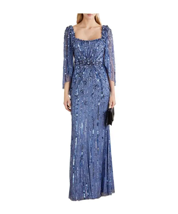 Jenny Packham Sequin-embellished Tulle Gown
