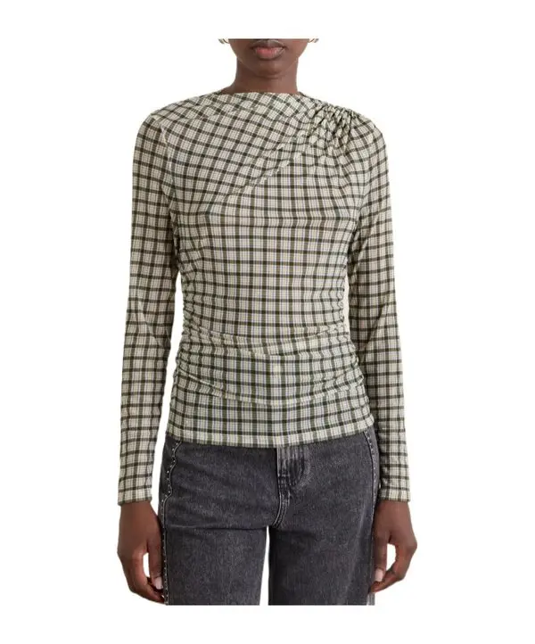 Veronica Beard Lightweight Plaid Top