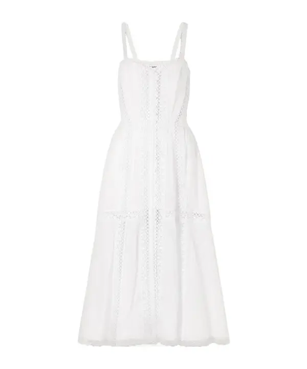 Charo Ruiz Ibiza Broderie Anglaise Maxi Dress