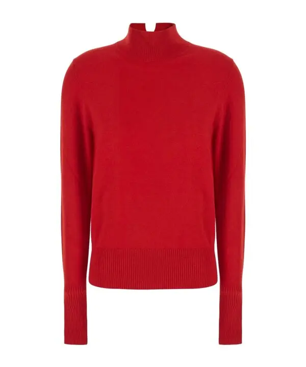 Pinko High-neck Logo-patch Sweater