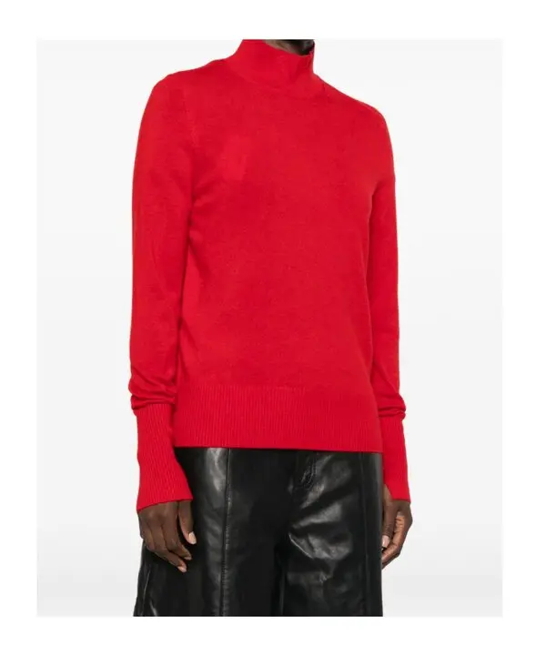 Pinko High-neck Logo-patch Sweater