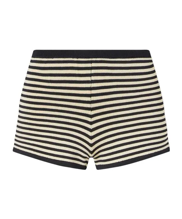 Calle Del Mar Striped Stretch-knit Shorts