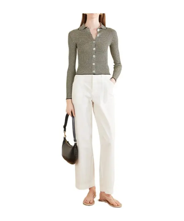 Calle Del Mar Striped Knitted Cardigan