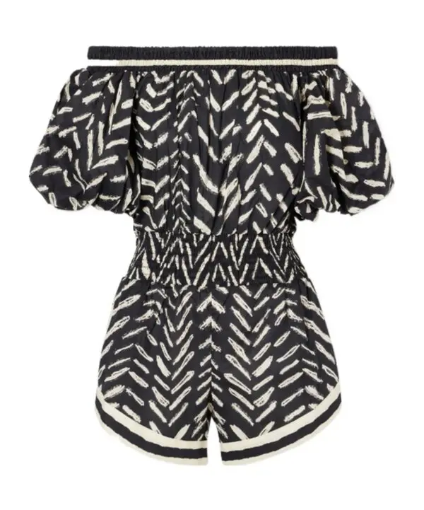 Johanna Ortiz Printed Jumpsuit - Black
