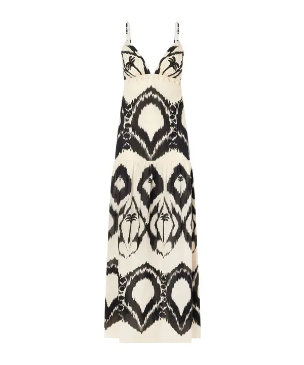 Johanna Ortiz Printed Cotton-poplin Maxi Dress