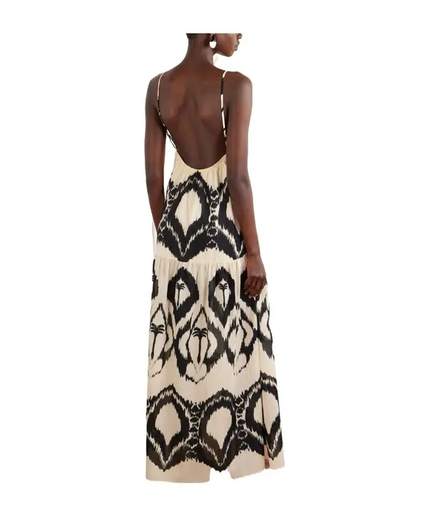 Johanna Ortiz Printed Cotton-poplin Maxi Dress