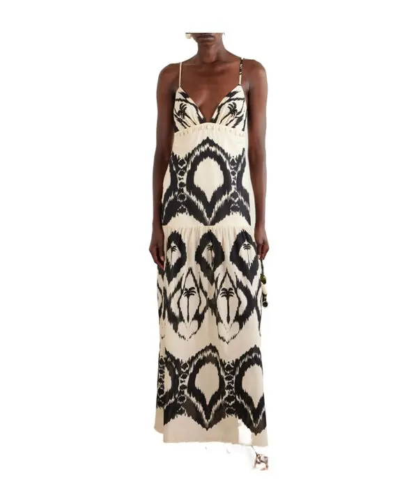 Johanna Ortiz Printed Cotton-poplin Maxi Dress