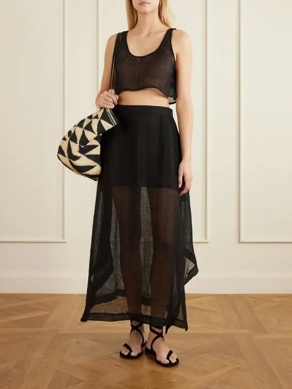 Le Kasha Lightweight Midi Skirt