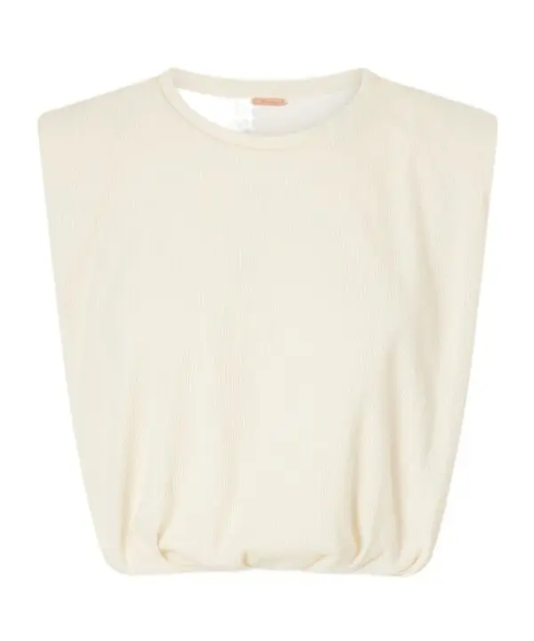 Johanna Ortiz Muraya Ribbed Tank Top - White