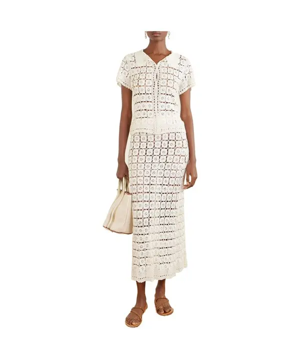 Calle Del Mar Crocheted Shirt