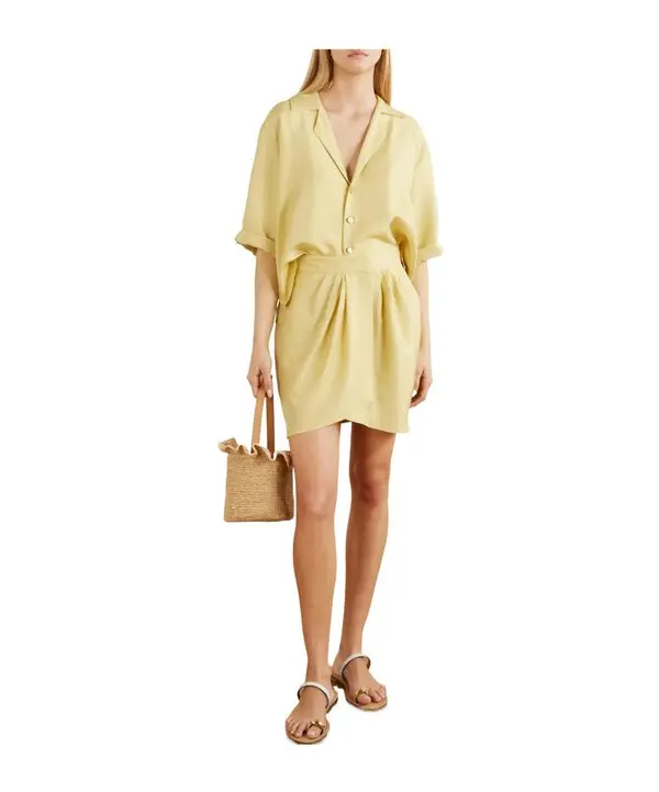 Le Kasha Cropped Silk Shirt