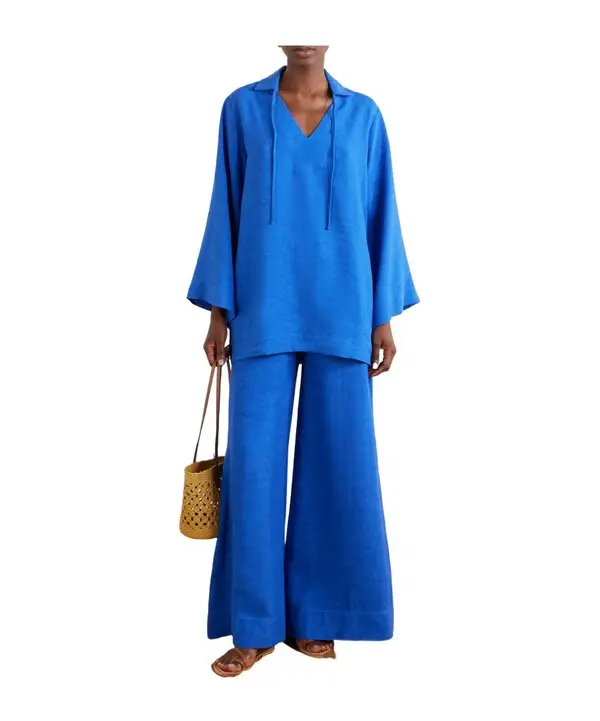 Lisa Marie Fernandez Woven Tie-detailed Tunic - No