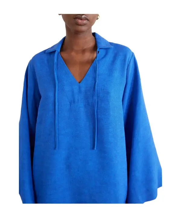Lisa Marie Fernandez Woven Tie-detailed Tunic - No