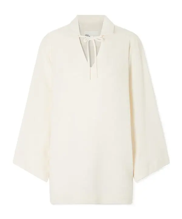 Lisa Marie Fernandez Tie-detailed Woven Tunic - No