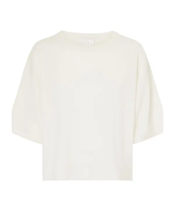 ALLUDE Cropped Knit Top
