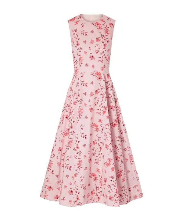 EMILIA WICKSTEAD Floral Longsleeve Dress
