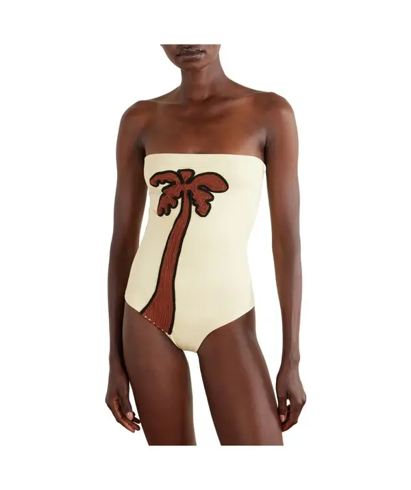 Johanna Ortiz Palm One Piece Swimsuit - No