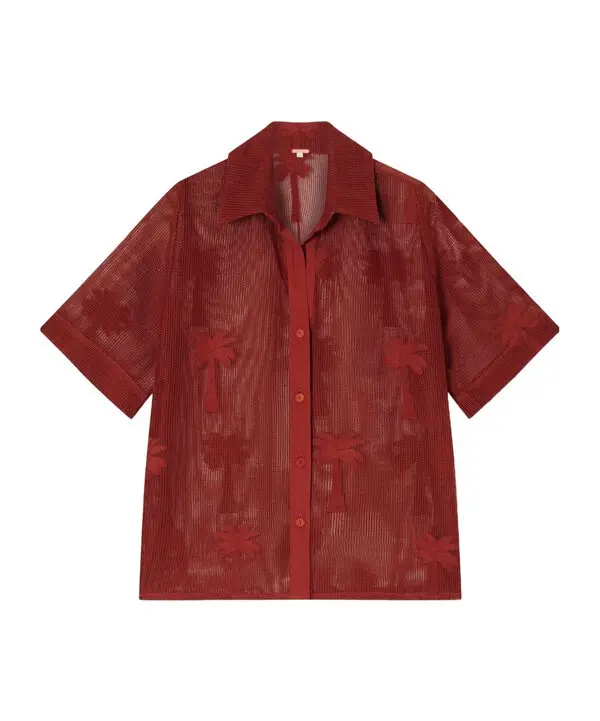 Johanna Ortiz Cotton-blend Mesh Shirt
