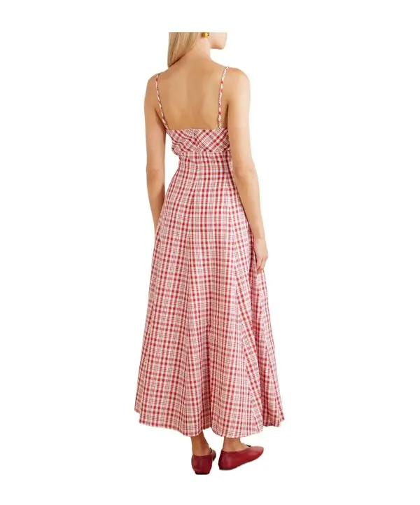 Rosie Assoulin Checked Jersey Maxi Dress