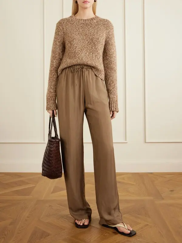 Le Kasha Cropped Knit Sweater
