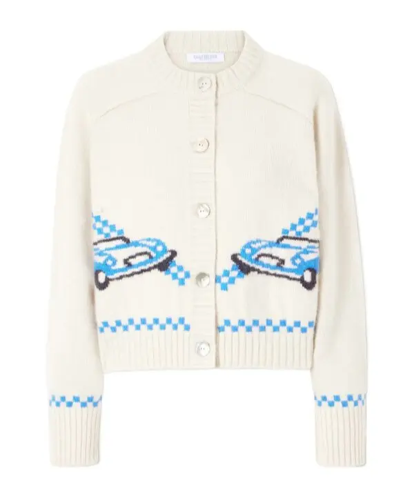 Calle Del Mar Embroidered Cashmere Cardigan - No