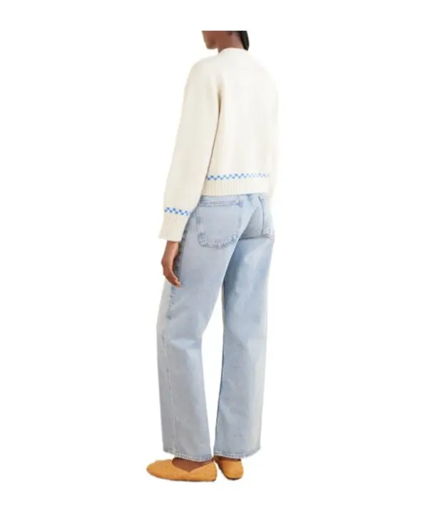 Calle Del Mar Embroidered Cashmere Cardigan