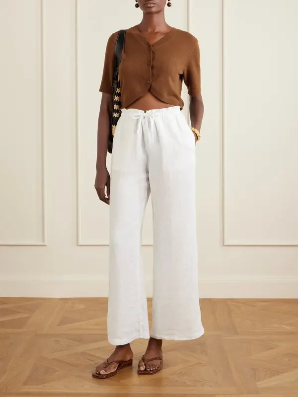 Le Kasha Cropped Knit Cardigan