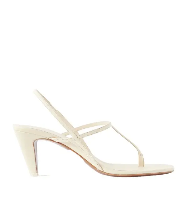 NEOUS Cream Strappy Heeled Sandals