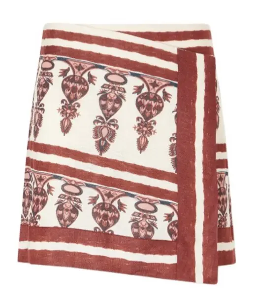 Johanna Ortiz Roots Pattern Mini Skirt - Multicolor