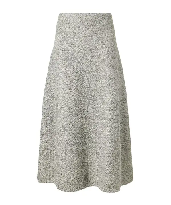 Proenza Schouler Wool-blend Midi Skirt - Gray