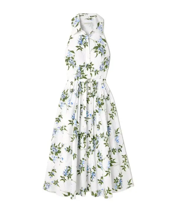 EMILIA WICKSTEAD Floralprint Midi Dress - White