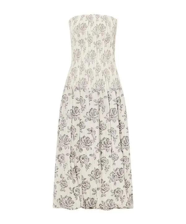 KALLMEYER Roseprint Sleeveless Long Dress
