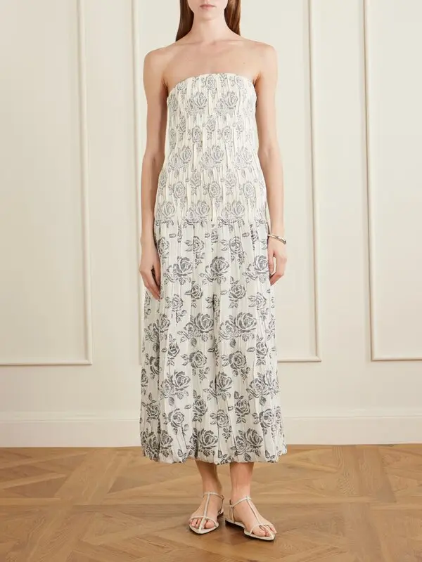KALLMEYER Roseprint Sleeveless Long Dress