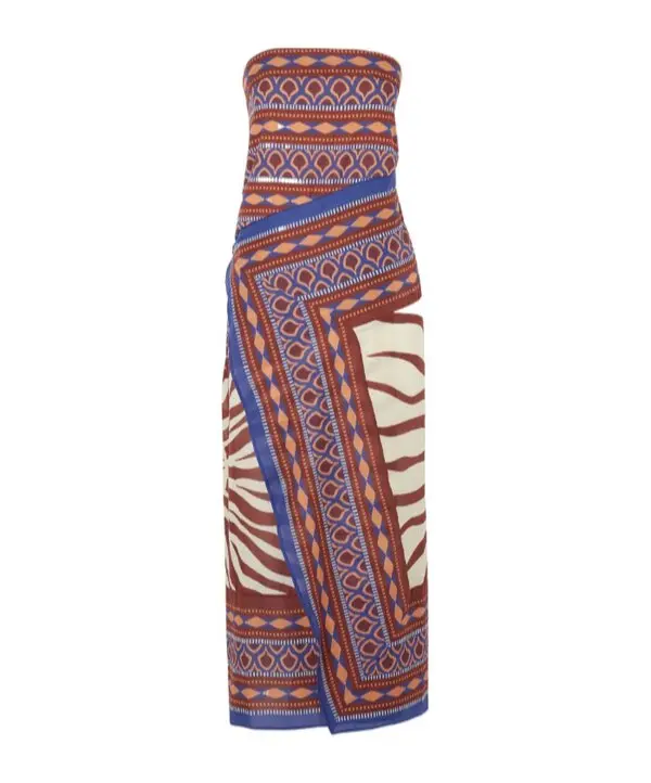 Johanna Ortiz Printed Cotton-voile Maxi Dress