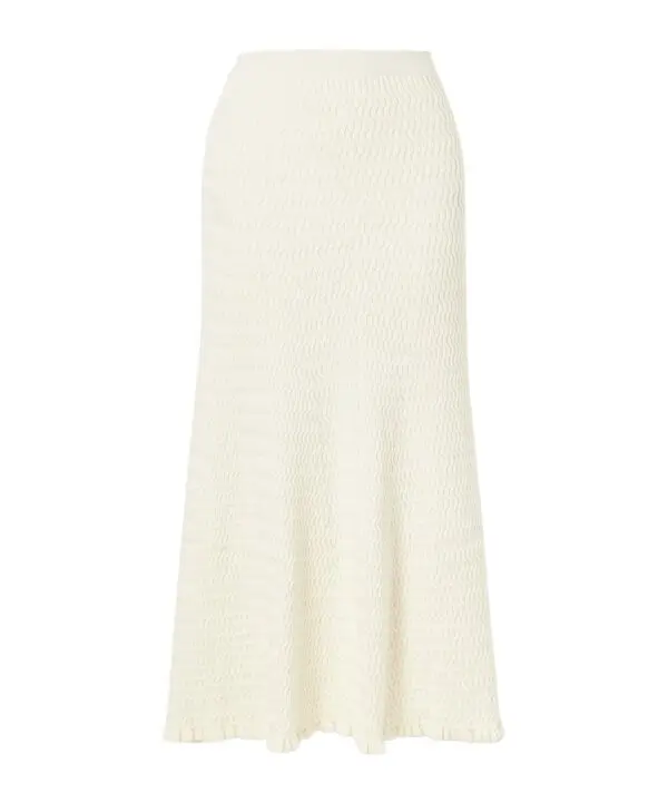 Proenza Schouler Cable-knit Cotton-blend Midi Skirt - No
