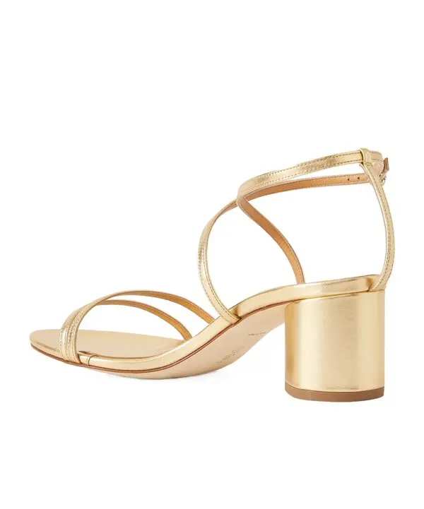 AeydĒ Metallic-leather Sandals