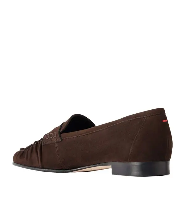 AeydĒ Suede Penny Loafers