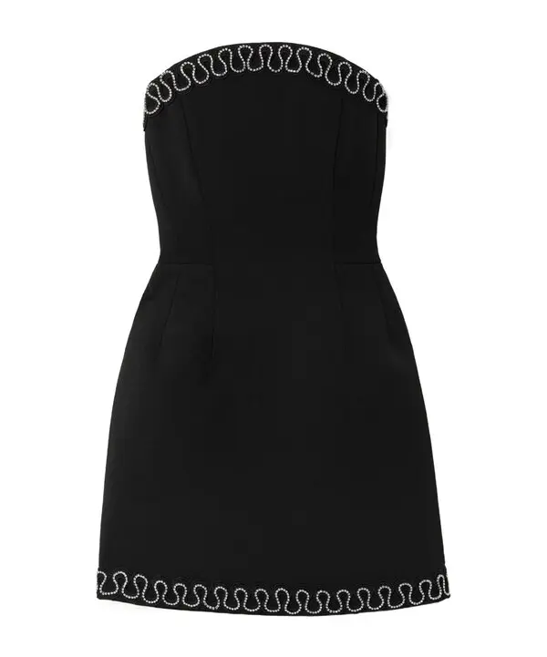 Rebecca Vallance Strapless Crystal-embellished Crepe Mini Dress - No