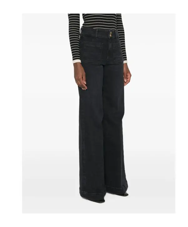THE SEAFARER Patch-pocket Wide-leg Jeans