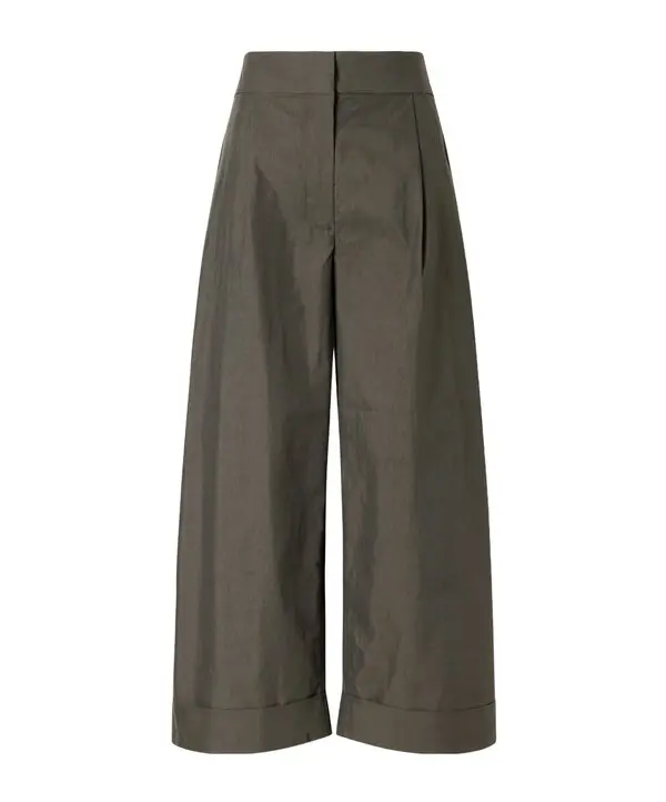 Proenza Schouler Talla Cotton-blend Wide-leg Pants