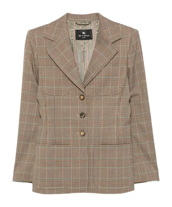 Etro Check-pattern Blazer